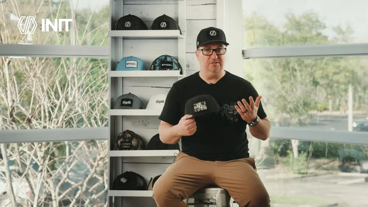 UCF Knightro Black Woven Hat Patch | INIT Brand